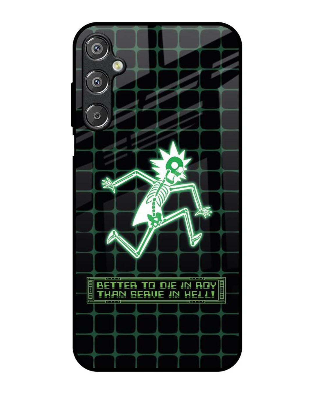 Buy Rick Skeleton Premium Glass Cover for Samsung Galaxy F15 5G Online ...