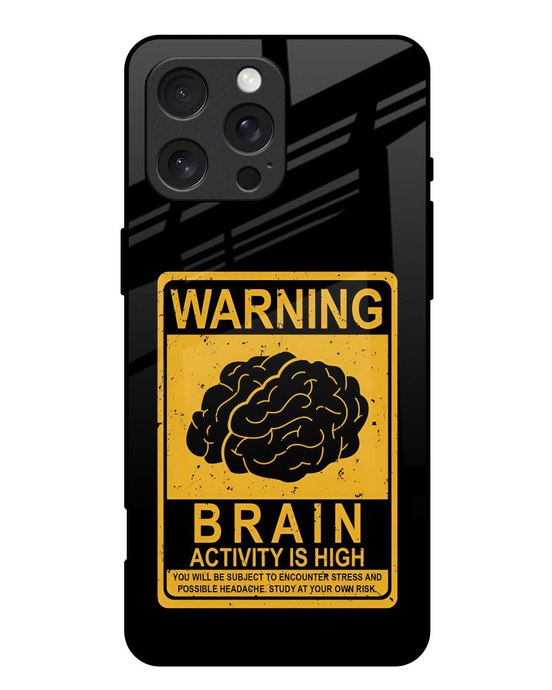 Buy Risk Of Brain Premium Glass Cover for Apple iPhone 16 Pro Max ...