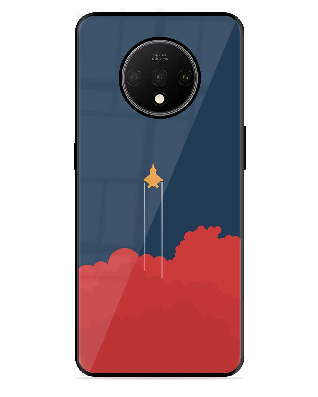 Buy Rocket Minimal Premium Glass Case For Oneplus 7t Shock Proof