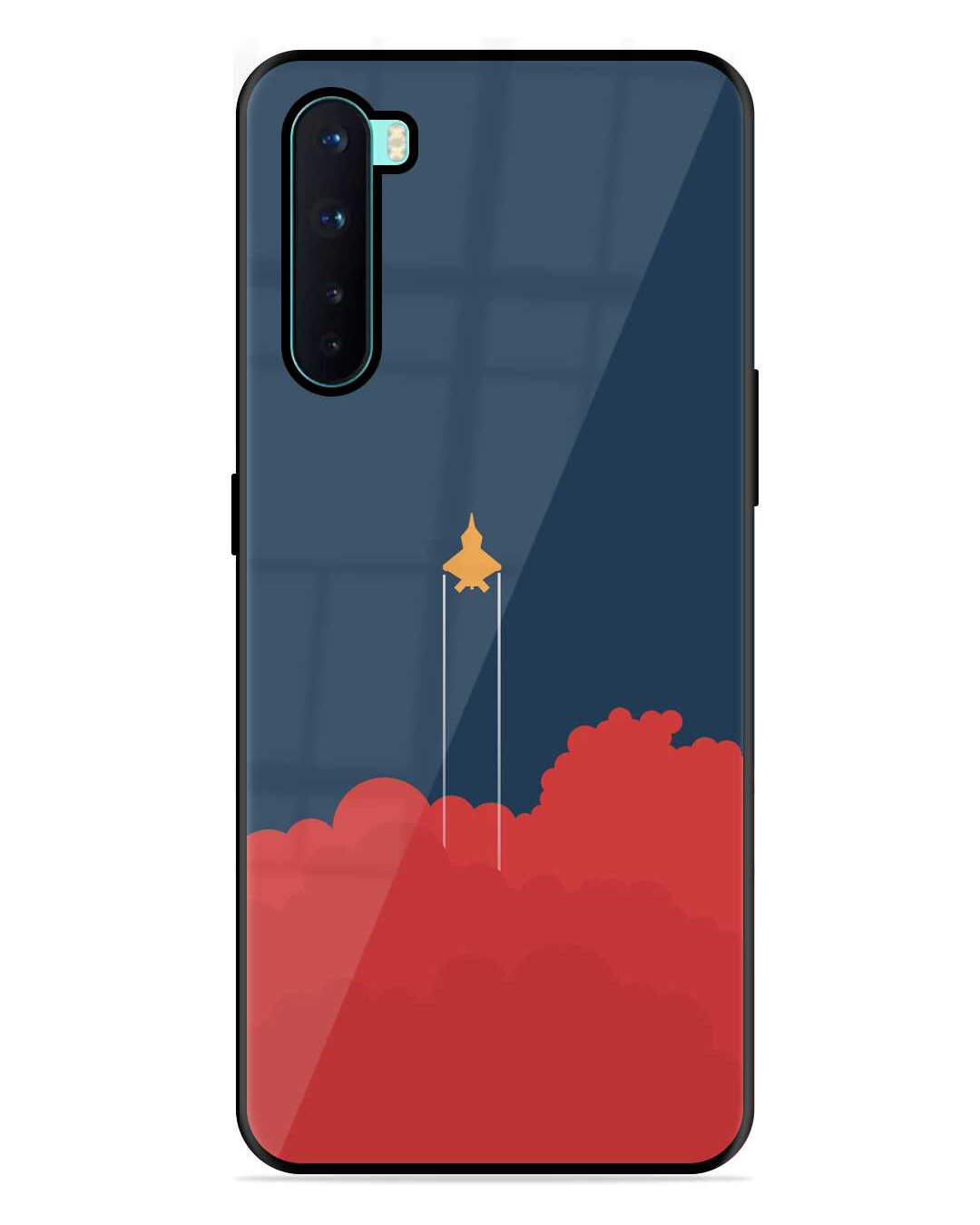 Buy Rocket Minimal Premium Glass Case for OnePlus Nord (Shock Proof ...