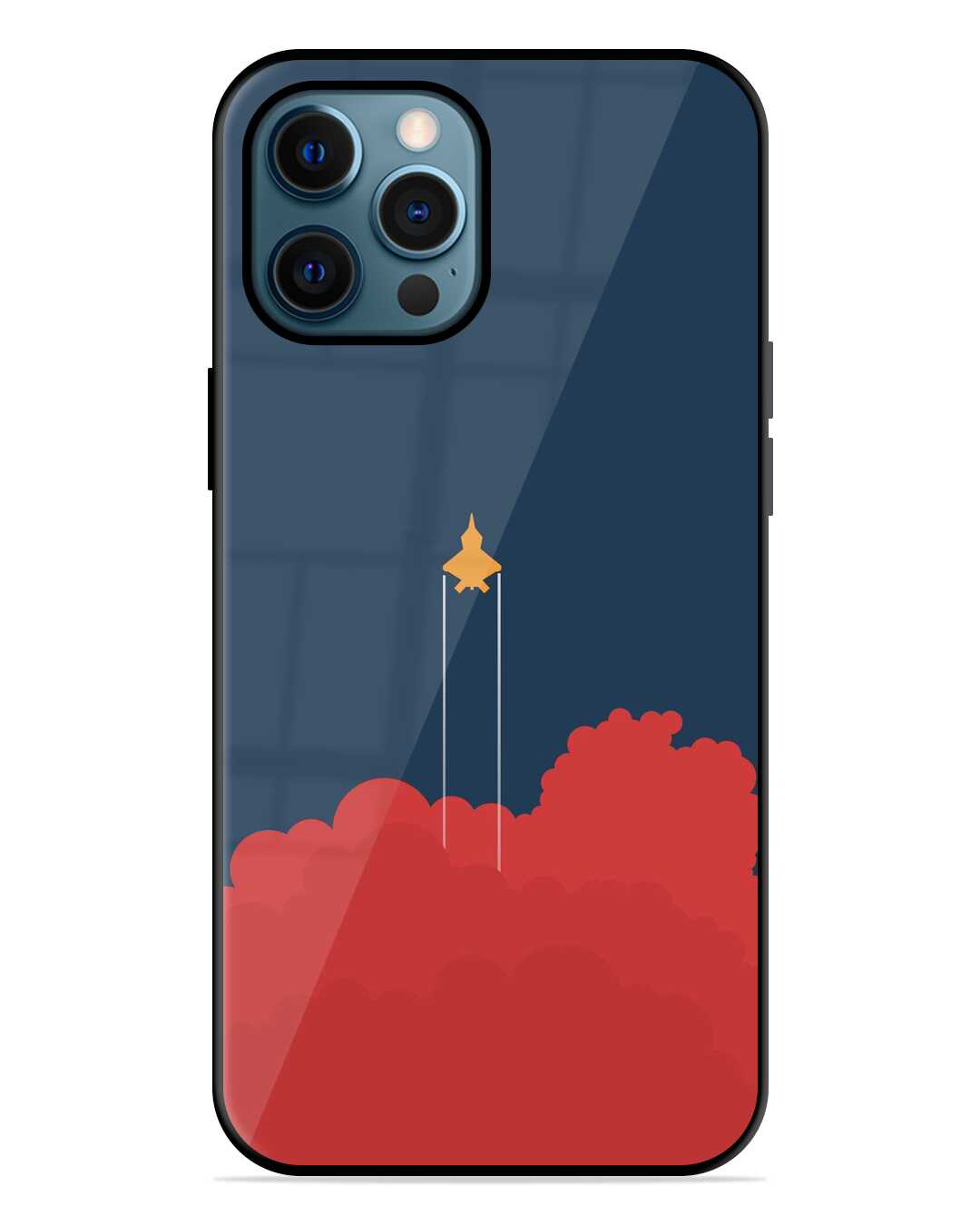 Buy Rocket Minimal Premium Prined Glass Covers for Apple Iphone 12 Pro ...