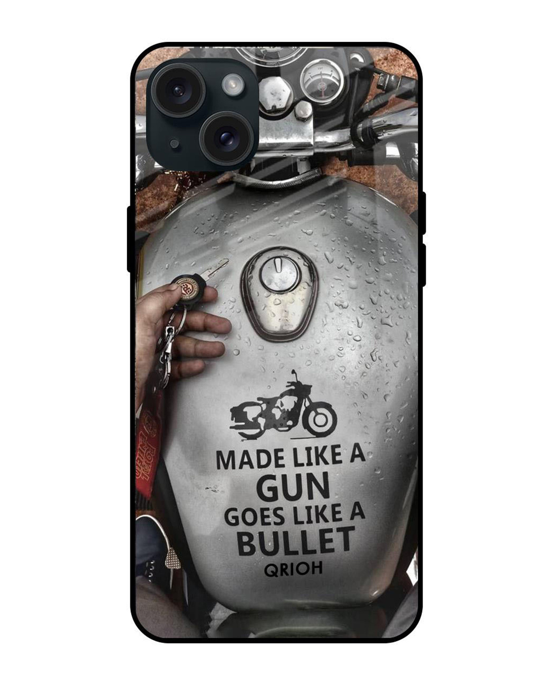 Buy Royal Bike Premium Glass Case for Apple iPhone 15 Plus (Shock Proof, Scratch Resistant ...