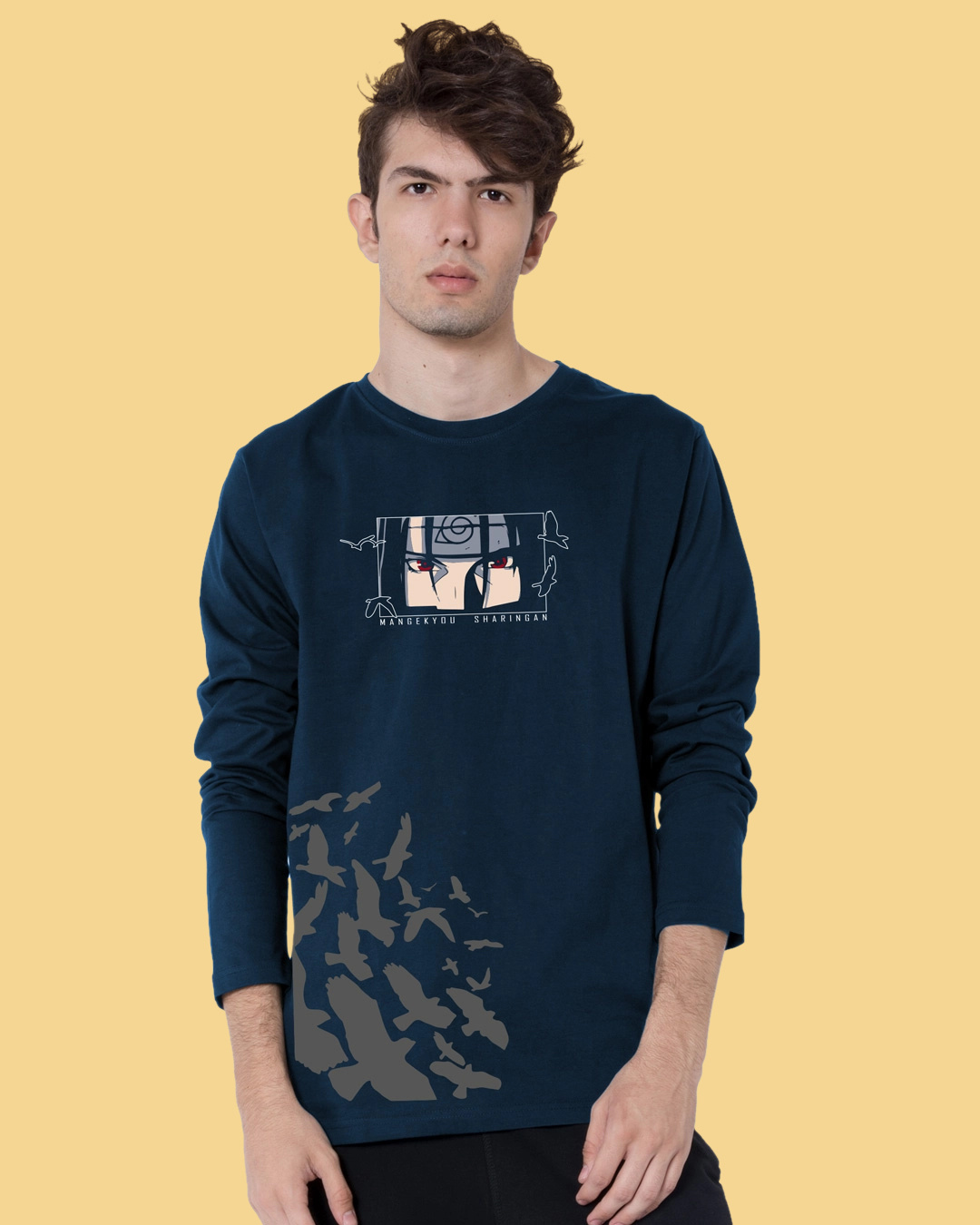 Buy Sacrifice Full Sleeve T-Shirt Navy Blue Online at Bewakoof