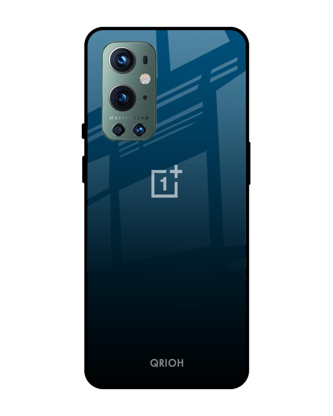 Buy Sailor Blue Premium Glass Cover For OnePlus 9 Pro (Impact Resistant ...