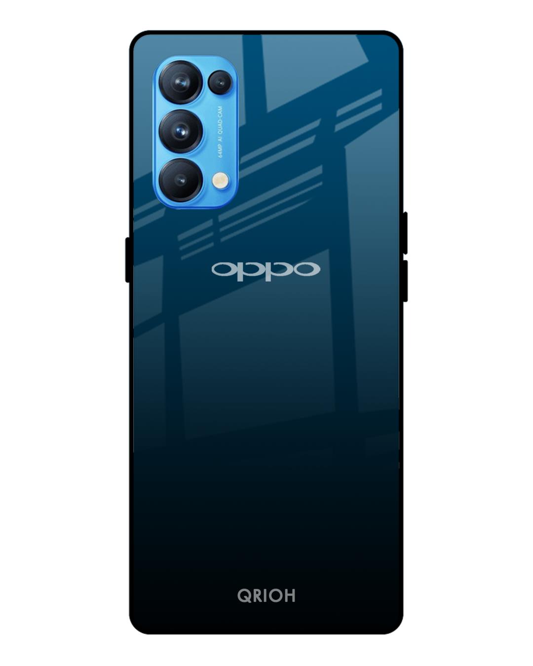 Buy Sailor Blue Premium Glass Cover For Oppo Reno 5 Pro (Impact ...