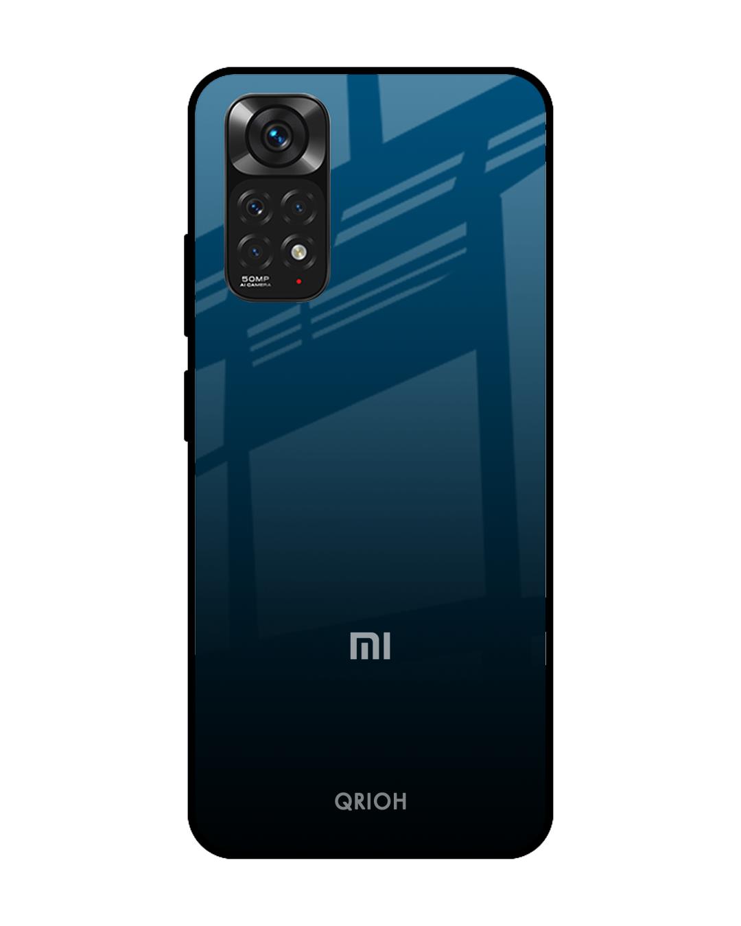 Buy Sailor Blue Premium Glass Cover For Redmi Note 11 (Impact Resistant ...