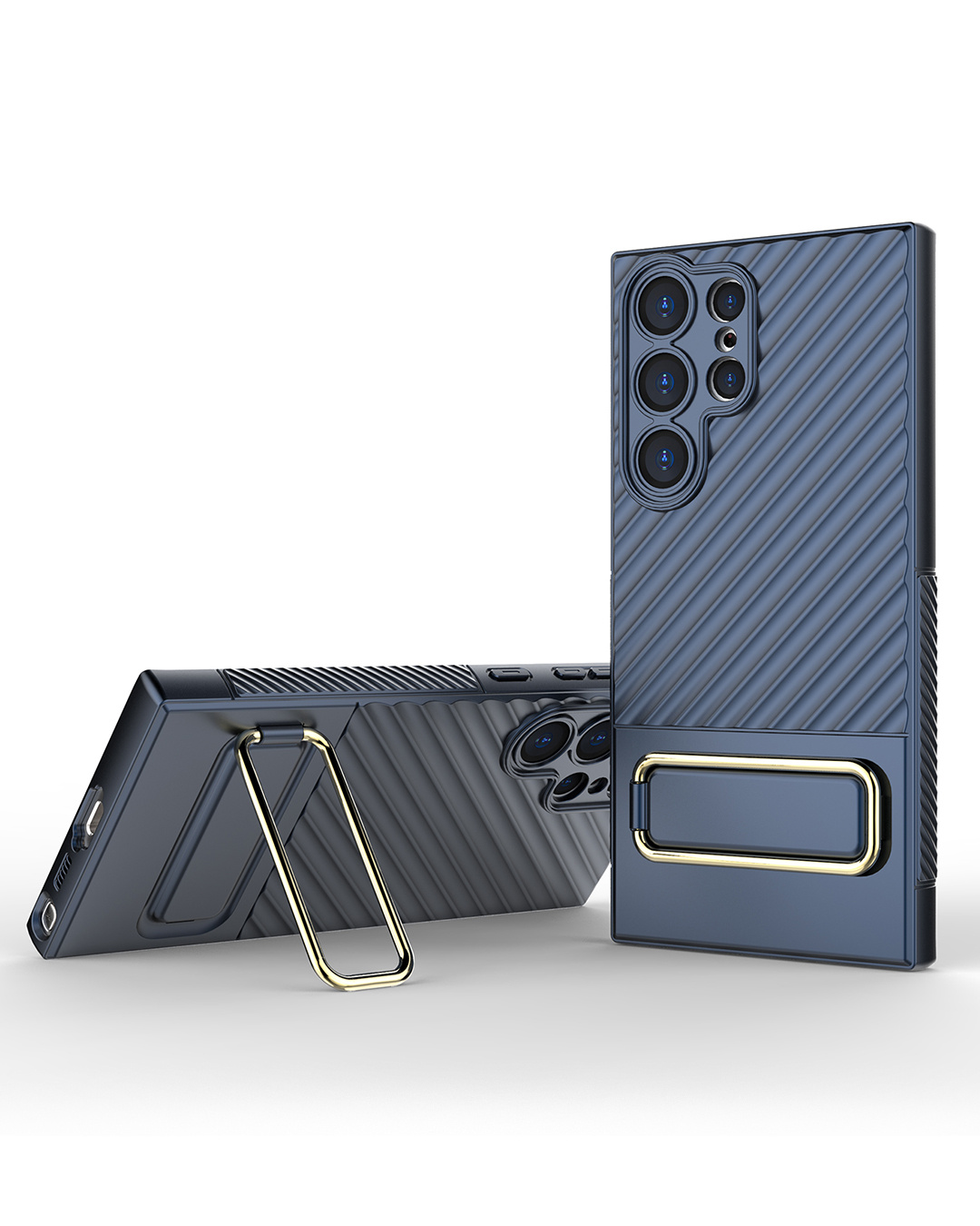 Buy Samsung Galaxy S23 Ultra 5G Blue Back Cover With Gold Metal ...