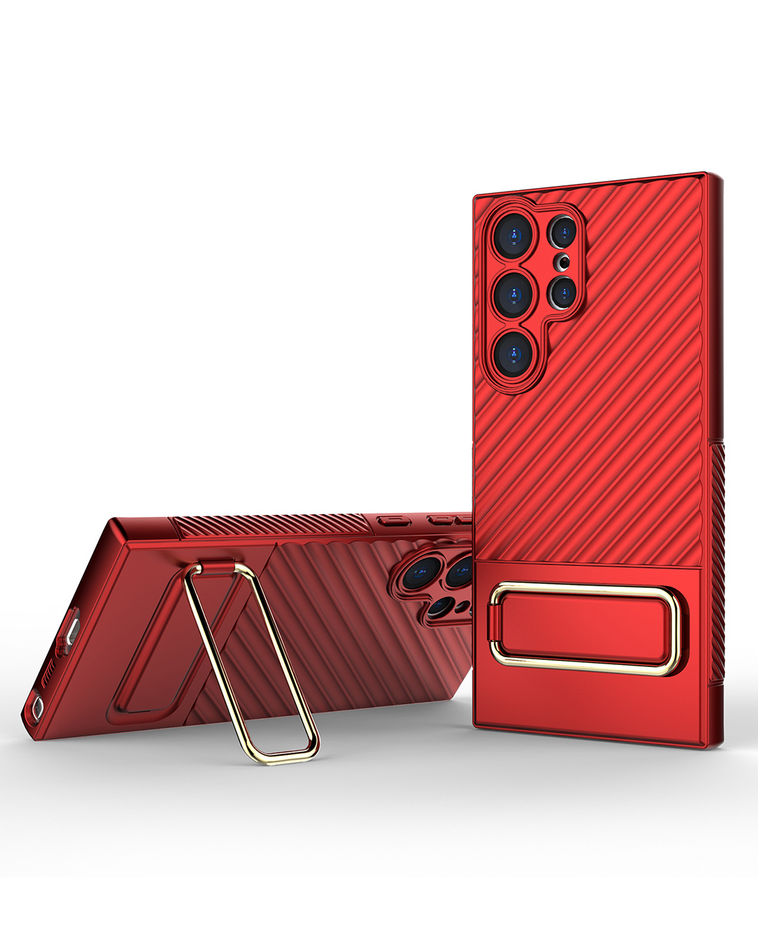 Buy Samsung Galaxy S23 Ultra 5G Red Back Cover With Gold Metal ...