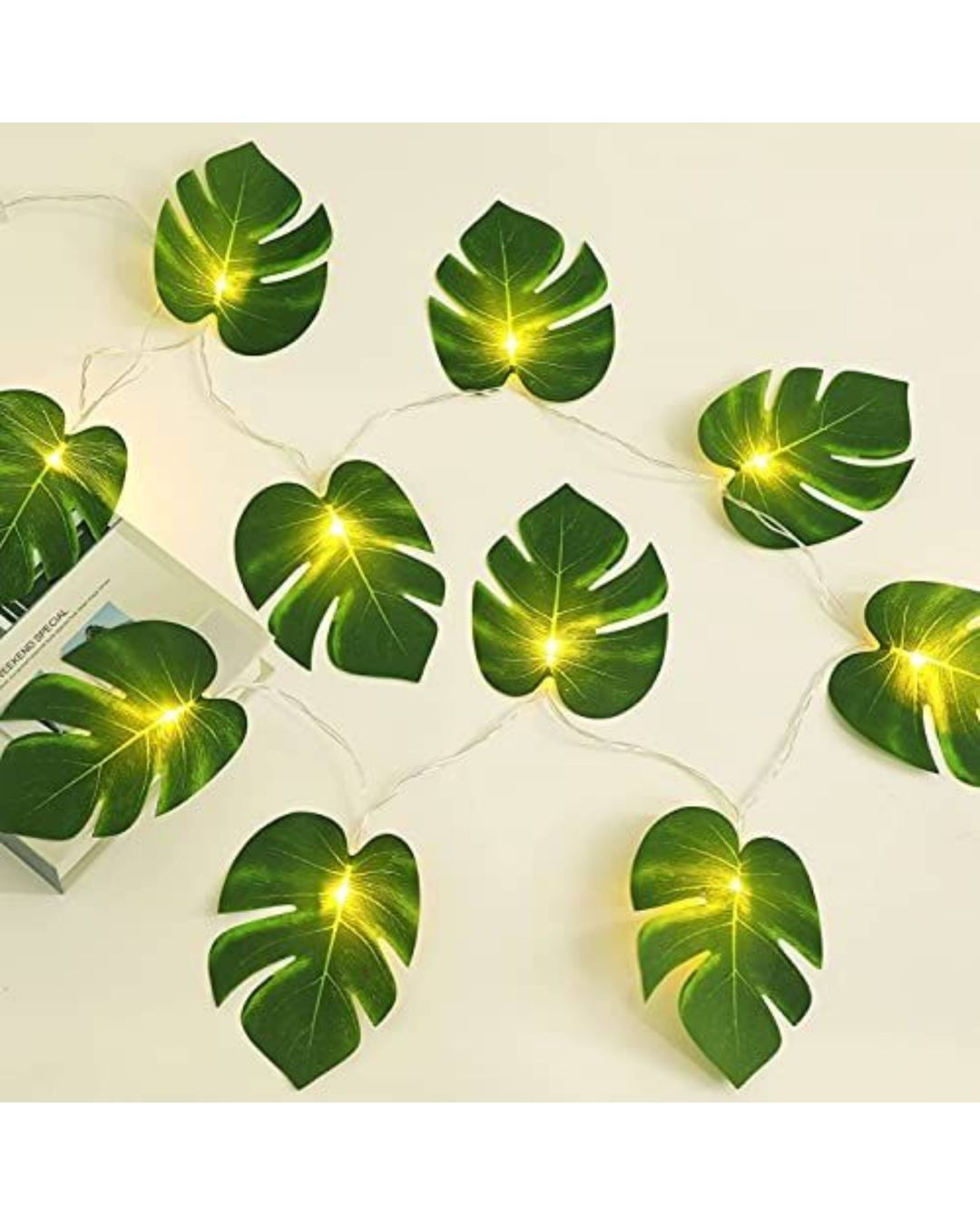 Buy SATYAM KRAFT Artificial Palm Leaves Wall Hanging Vine Leaf String ...