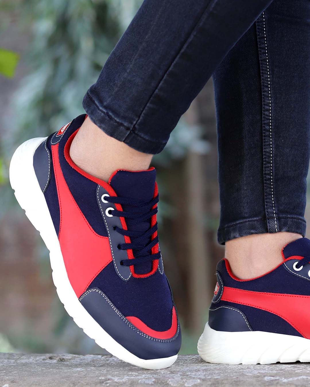 Buy Scettro Men's Blue Color Blocked Sneakers Online in India at Bewakoof