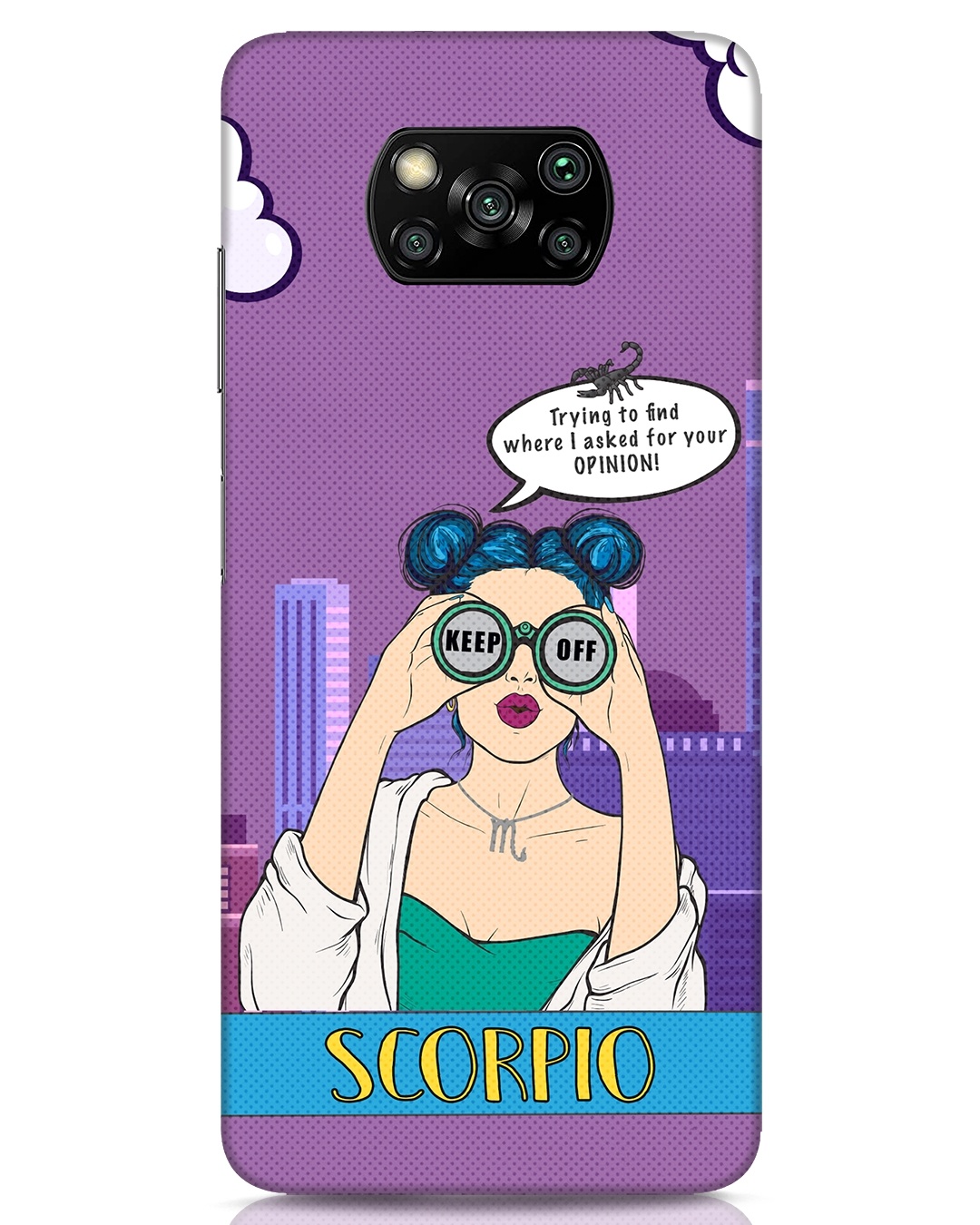 Buy Scorpio Zodiac Designer Hard Cover for Xiaomi Poco x3 Online in ...