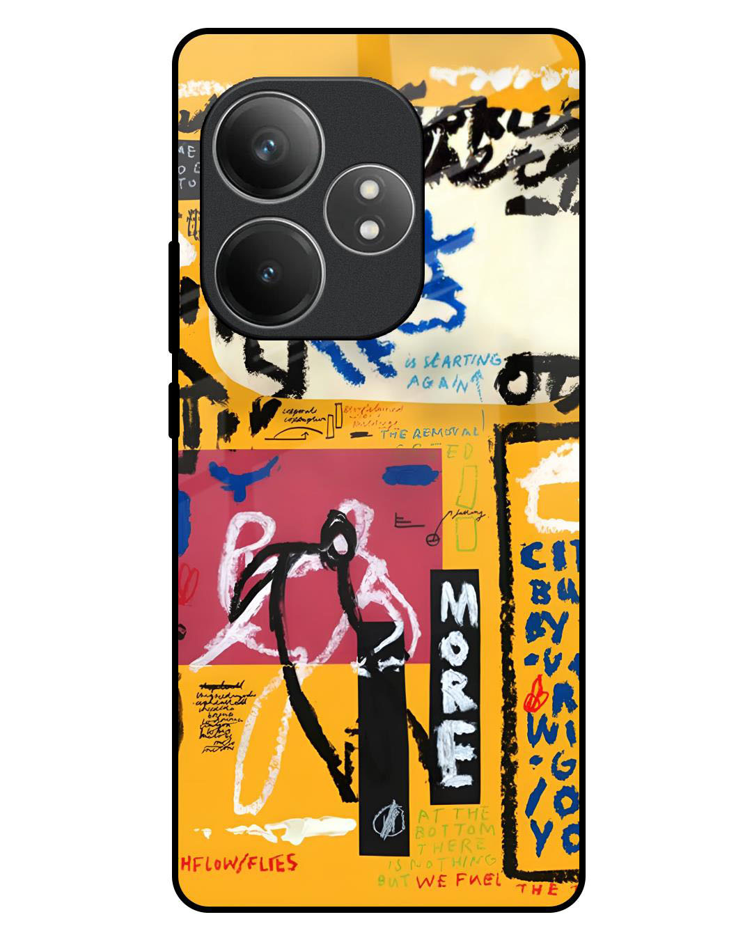 Buy Self Documentation Premium Glass Case for Realme GT 6 5G (Shock ...