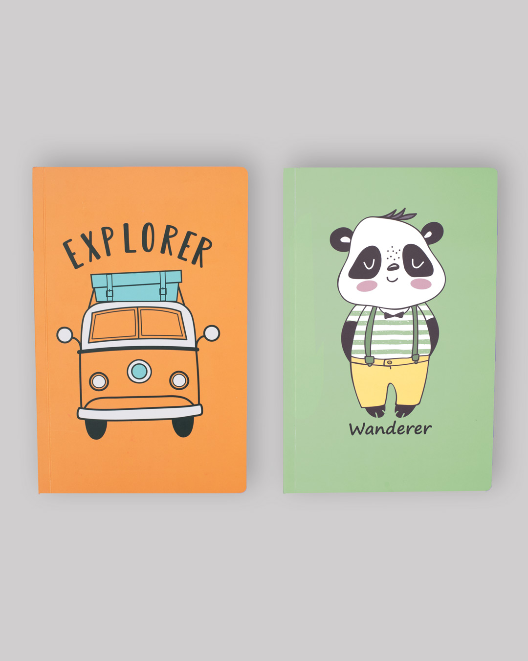 Buy Set of 2: Wandering Panda & Car Explorer Notebooks Online in India ...