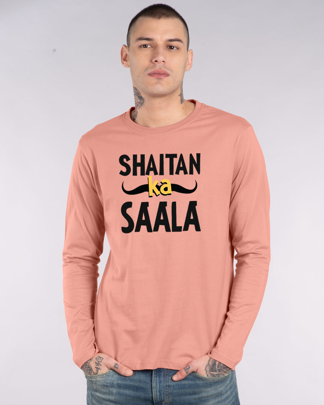 Buy Shaitan Ka Saala Full Sleeve T-Shirt Online at Bewakoof