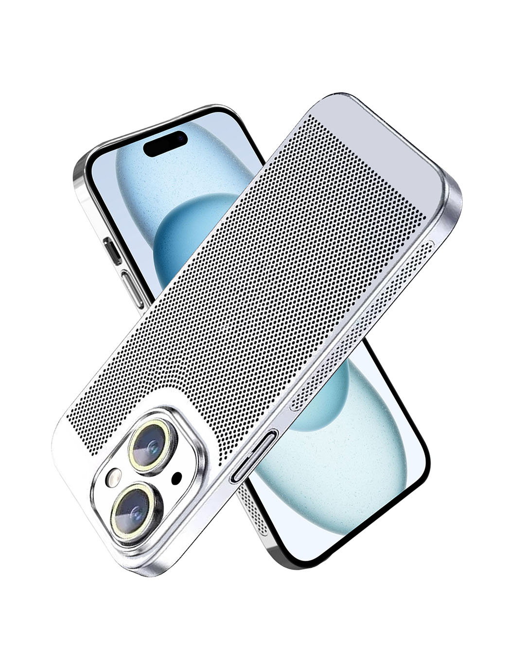 Buy Silver Camera Protection Case for Apple iPhone 15 Online in India ...
