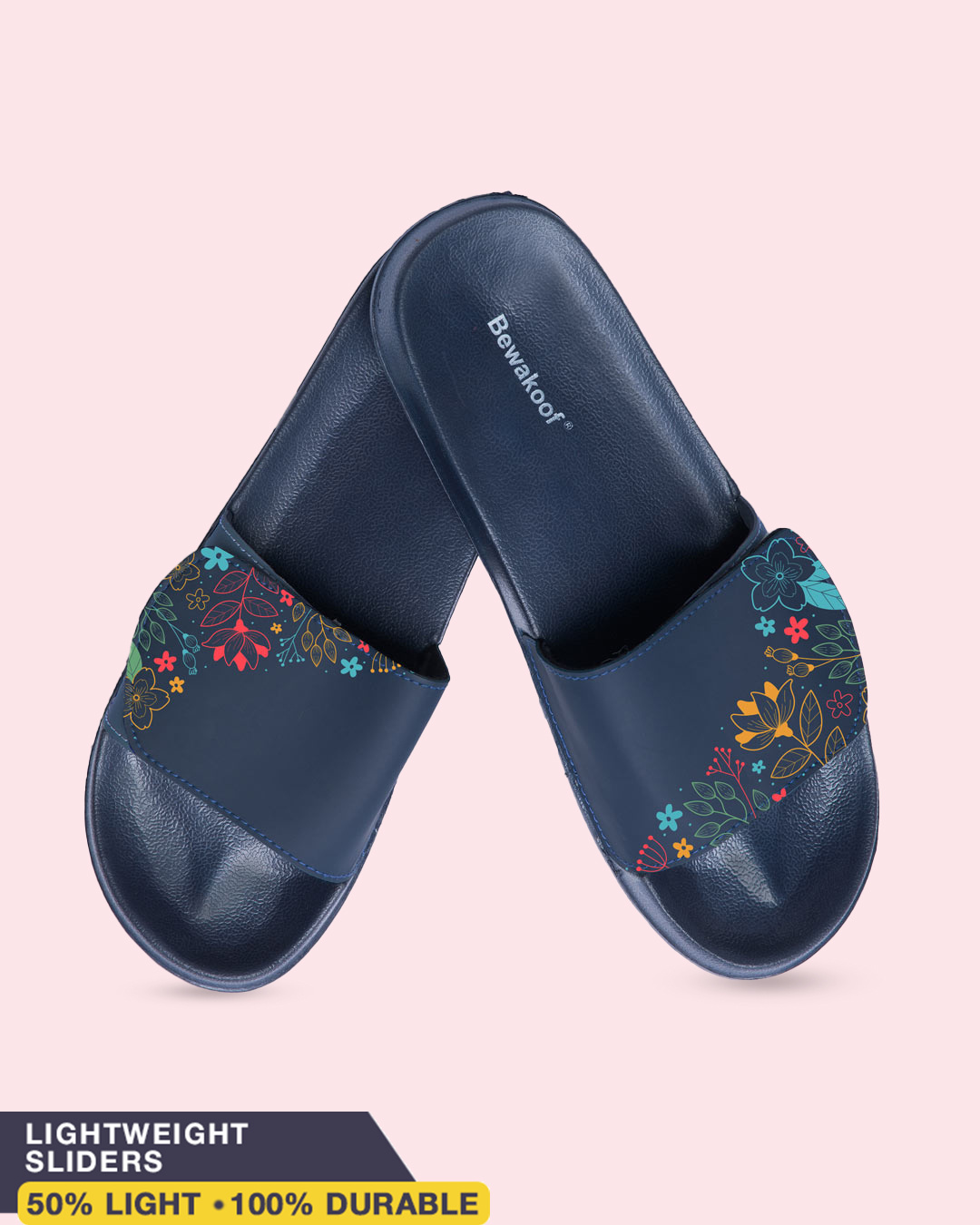 Buy Simple Floral Lightweight Adjustable Strap Women Slider Online in ...