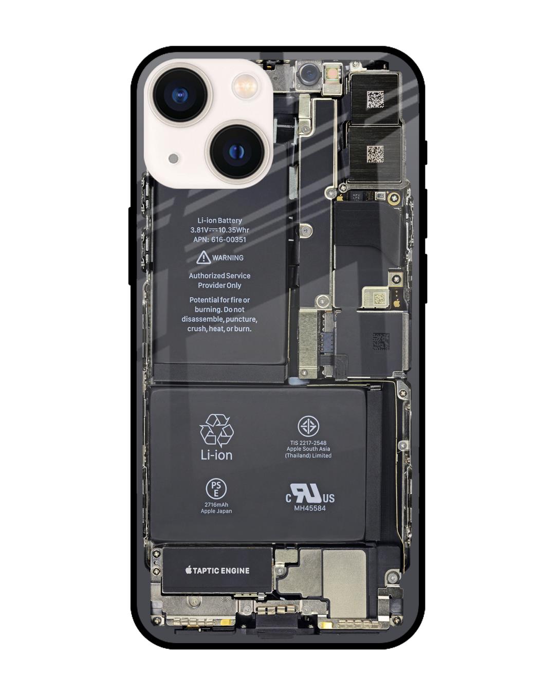 Buy Skeleton Inside Premium Glass Case for Apple iPhone 14 Plus (Shock ...