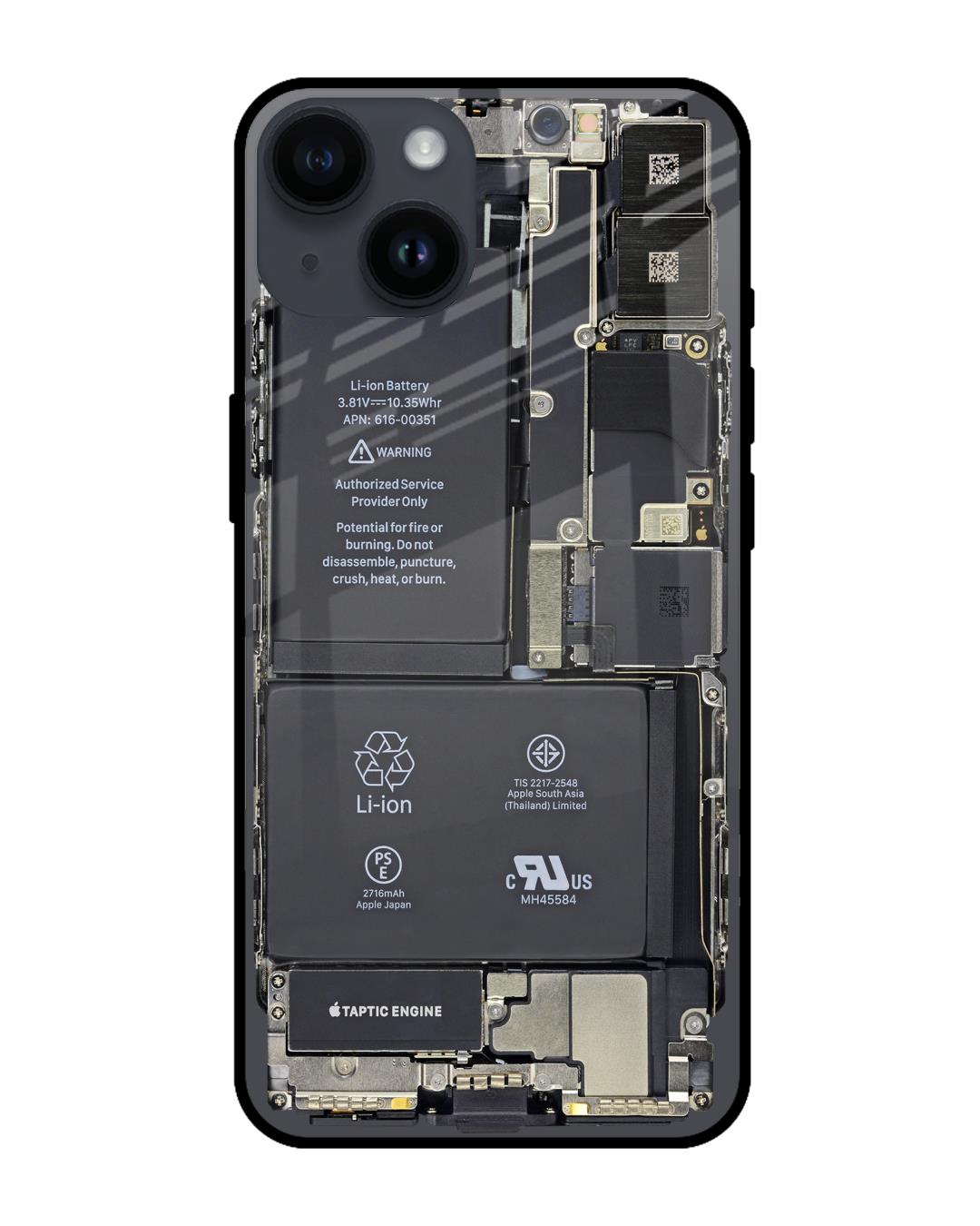 Buy Skeleton Inside Premium Glass Case for Apple iPhone 14 (Shock Proof ...