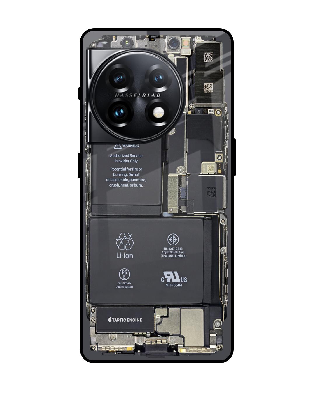 Buy Skeleton Inside Premium Glass Case for OnePlus 11 5G (Shock Proof ...