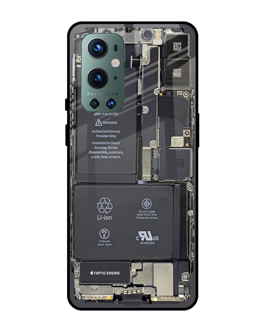 Buy Skeleton Inside Premium Glass Case for OnePlus 9 Pro (Shock Proof ...