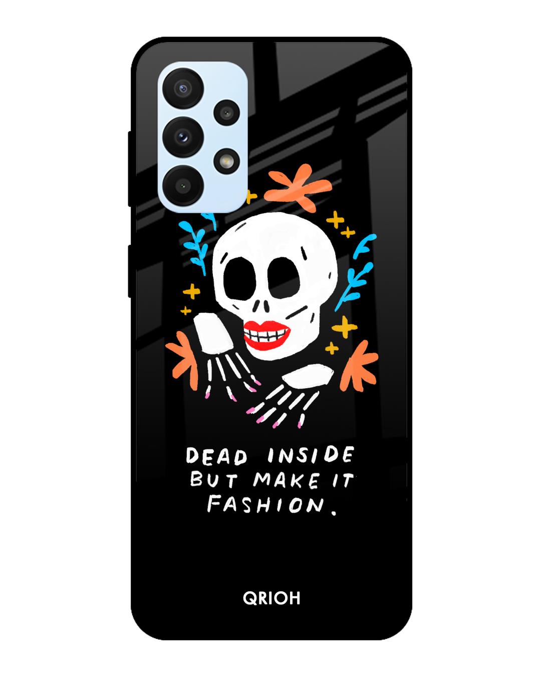 Buy Skeleton Printed Premium Glass Cover For A23(Impact Resistant ...