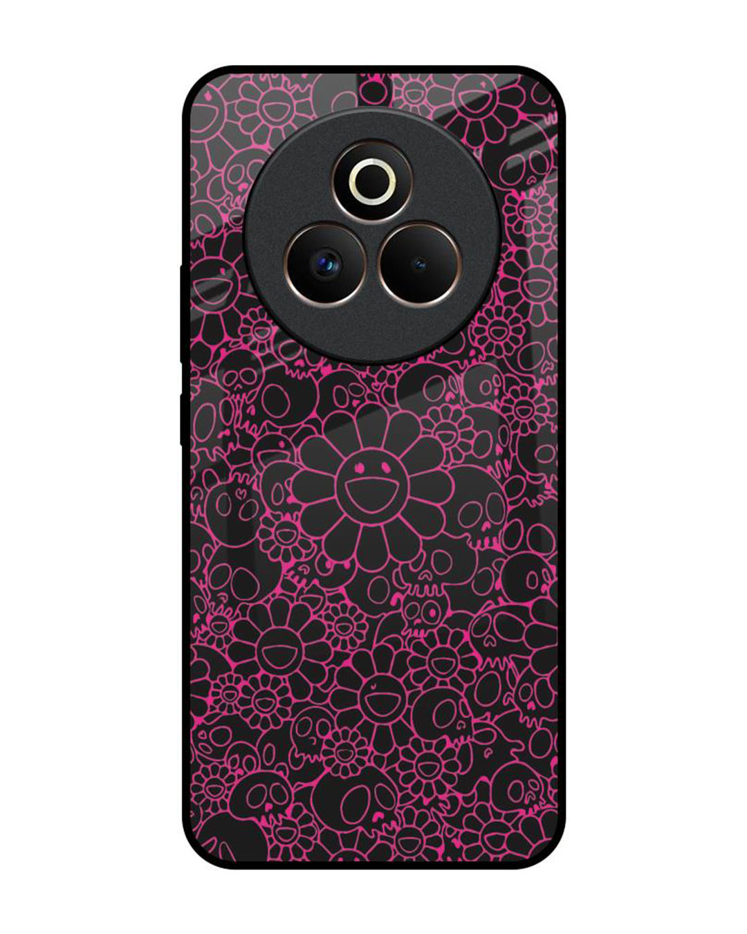 Buy Skull Flowers Premium Glass Cover for Realme P3 Pro 5G Online in ...