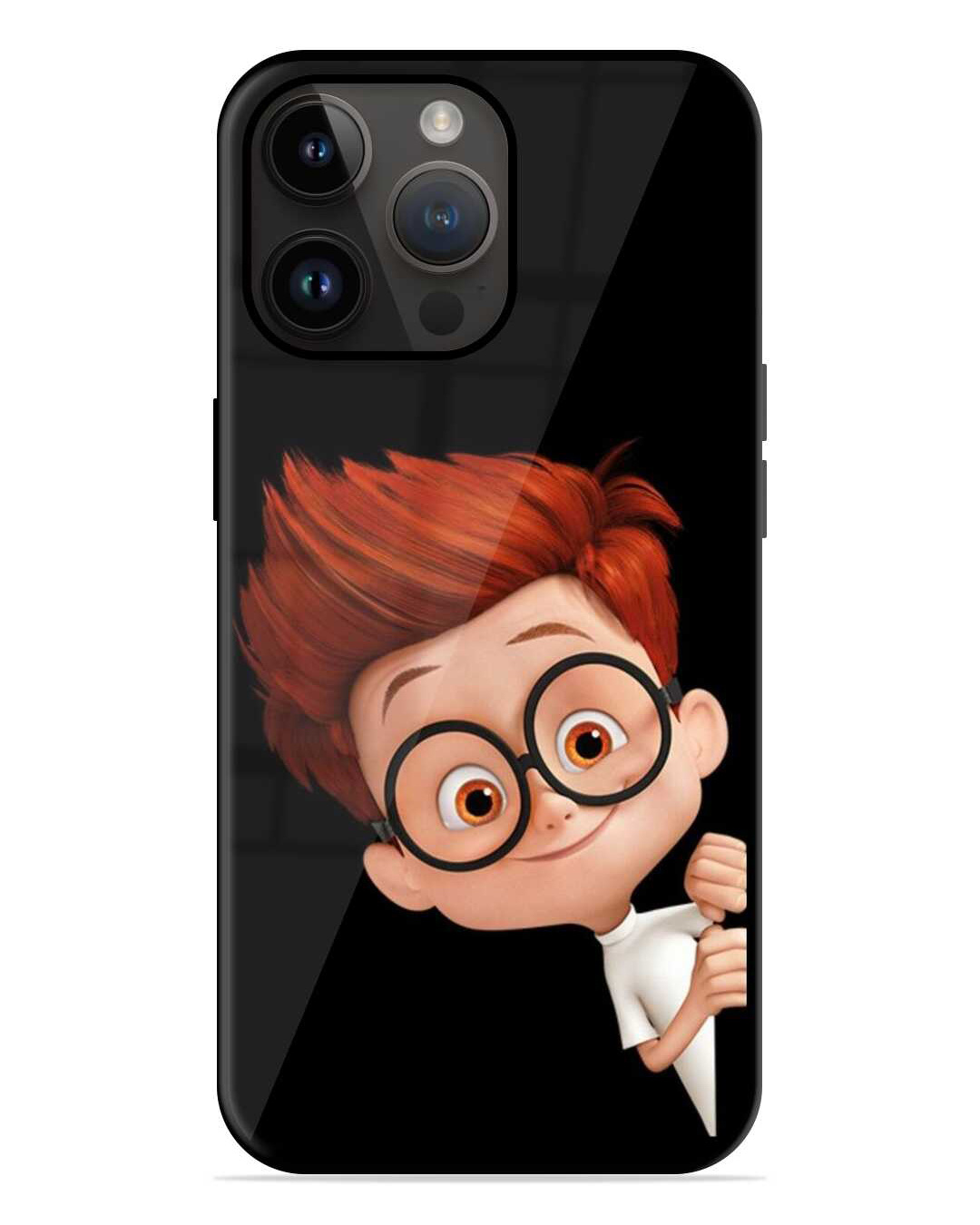Buy Smart Boy Cartoon Premium Prined Glass Covers for Apple Iphone 14 ...