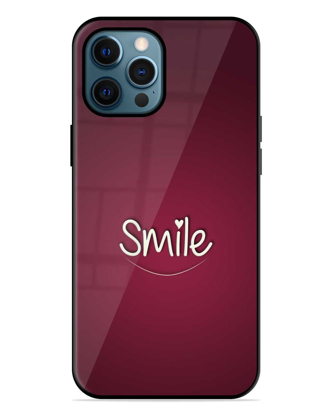 Buy Smile Heart Premium Prined Glass Covers for Apple Iphone 12 Pro Max ...