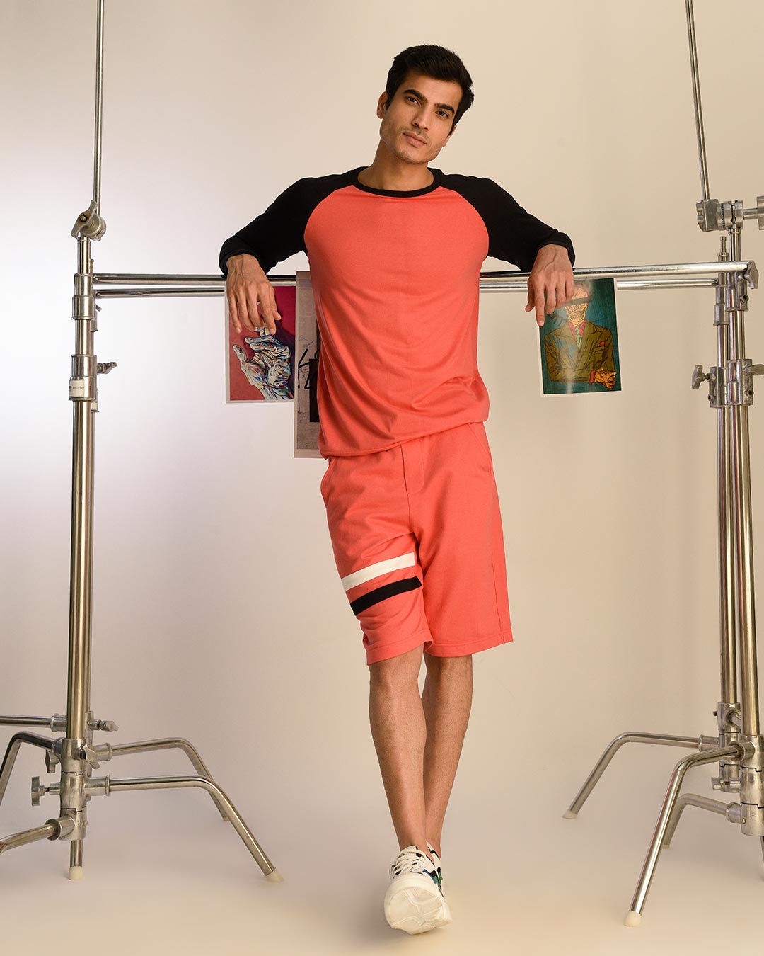 Buy Smoke Red Full Sleeve Raglan T-Shirt Online at Bewakoof