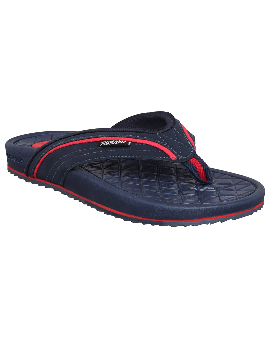 Buy Solethreads Waldo - Navy/Red Flip Flops For Men Online in India at ...
