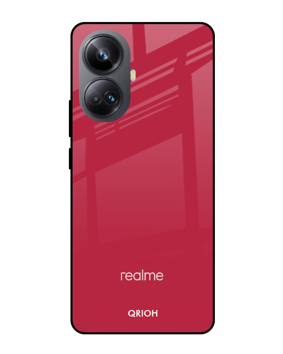 Buy Solo Maroon Premium Glass case for Realme 10 Pro Plus 5G (Shock ...