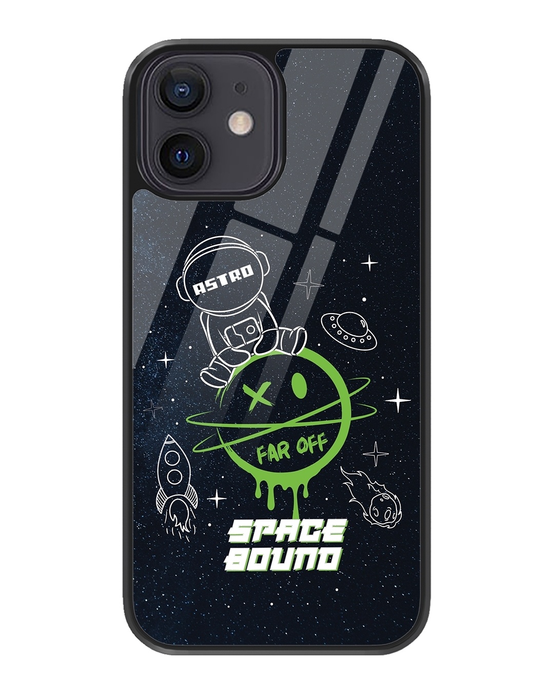 Buy Space Bound Astro Premium Glass Cover for Apple iPhone 12 Online in ...