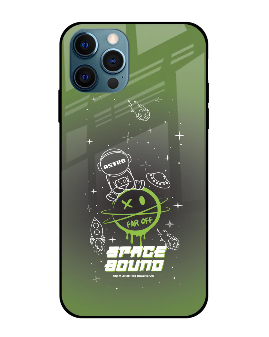 Buy Space Bound Premium Glass Cover for Apple iPhone 12 Pro Max Online ...