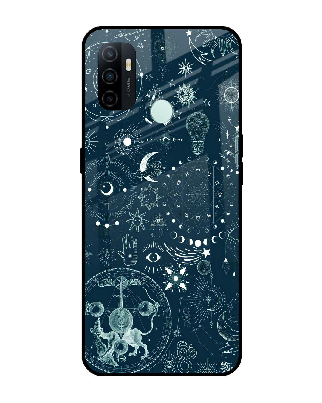 Buy Space Symbols Premium Glass Cover for Oppo A33 Online in India at ...