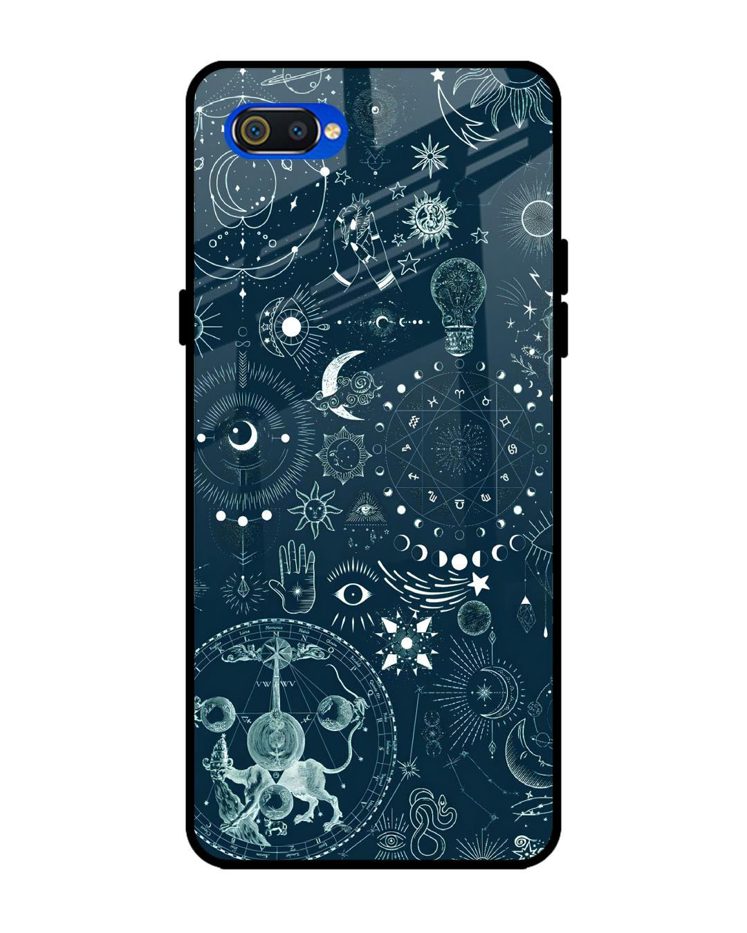 Buy Space Symbols Premium Glass Cover for Realme C2 Online in India at ...