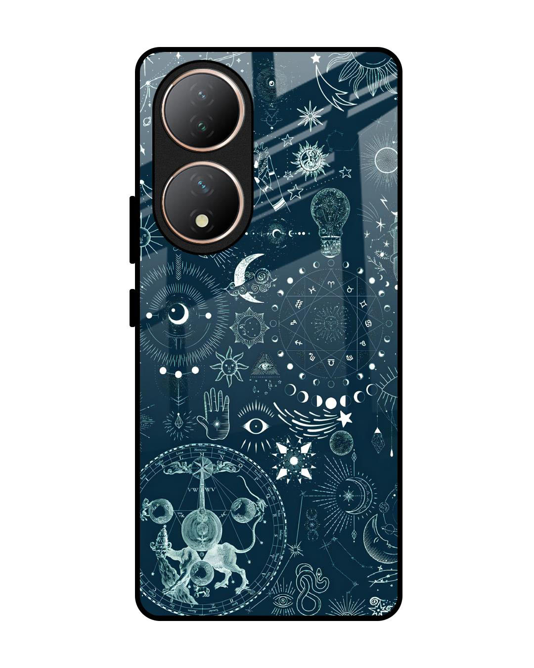 Buy Space Symbols Premium Glass Cover for Vivo Y100 5G Online in India ...