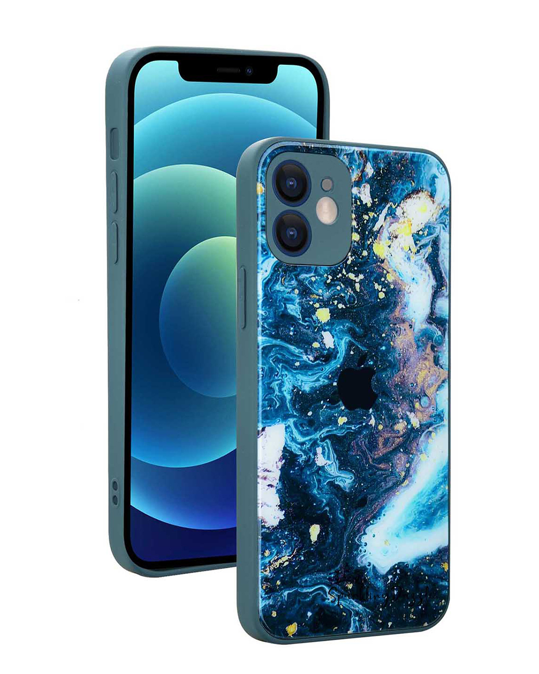 Buy Sparkling Dazzle Green Brush Art Premium Glass Cover for Apple ...