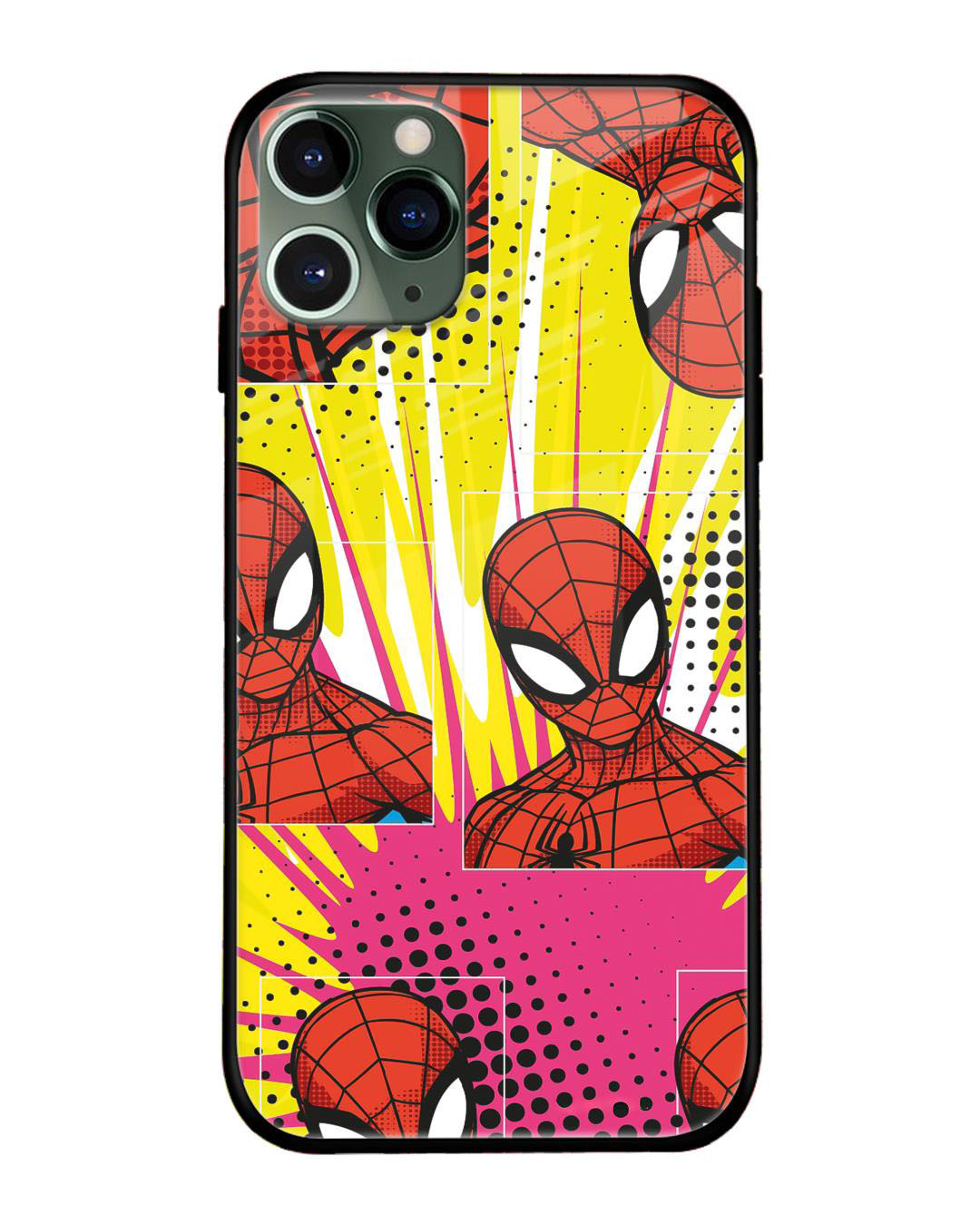 Buy Spider Man Angles Premium Glass Cover for Apple iPhone 11 Pro Max ...