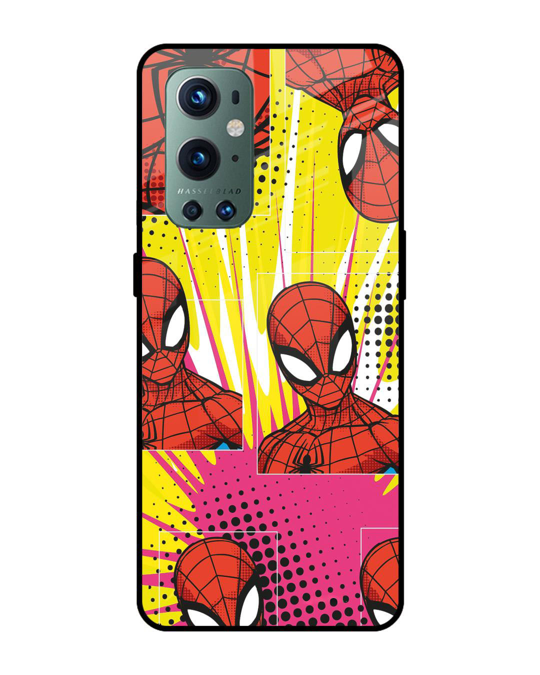 Buy Spider Man Angles Premium Glass Cover for OnePlus 9 Pro Online in ...