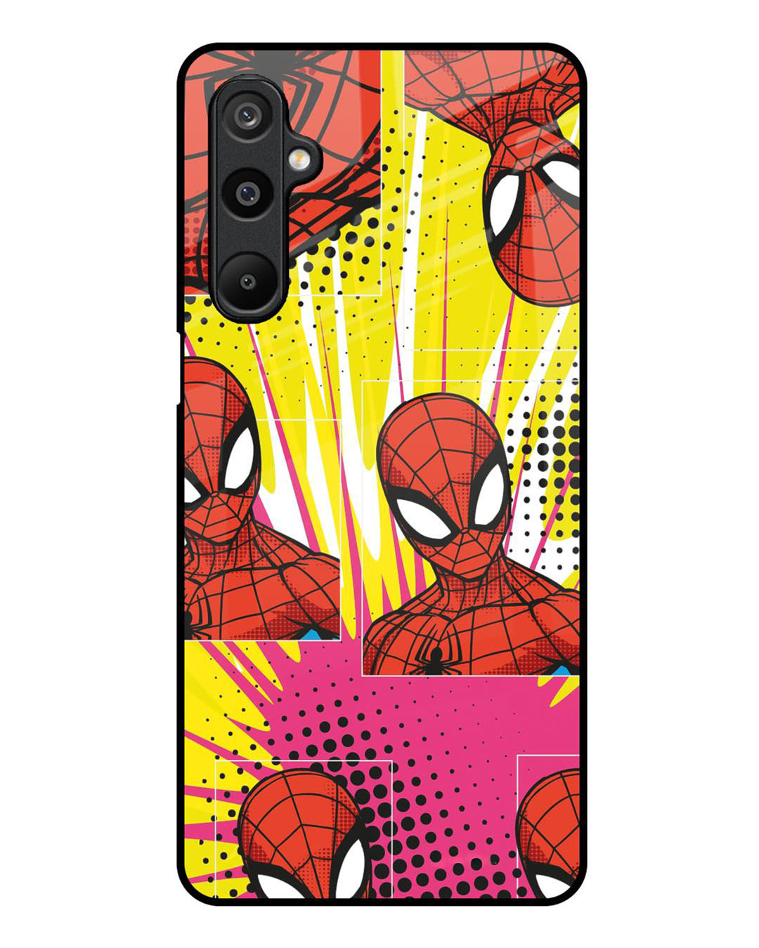 Buy Spider Man Angles Premium Glass Cover for Samsung Galaxy M16 5G ...