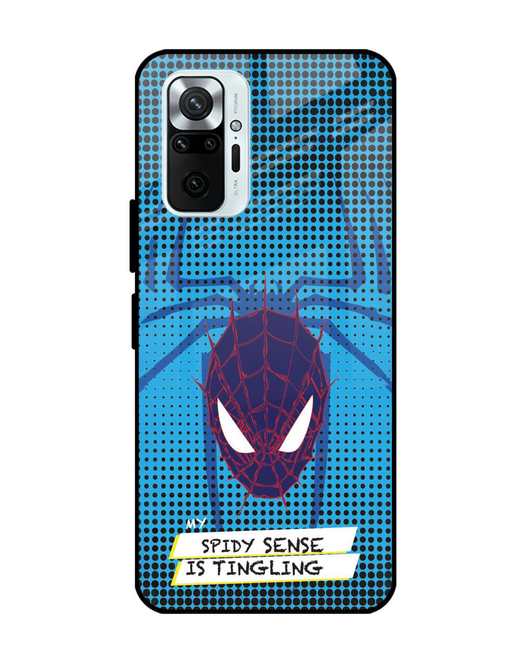 Buy Spidey Sense Premium Glass Cover for Redmi Note 10 Pro Max Online ...