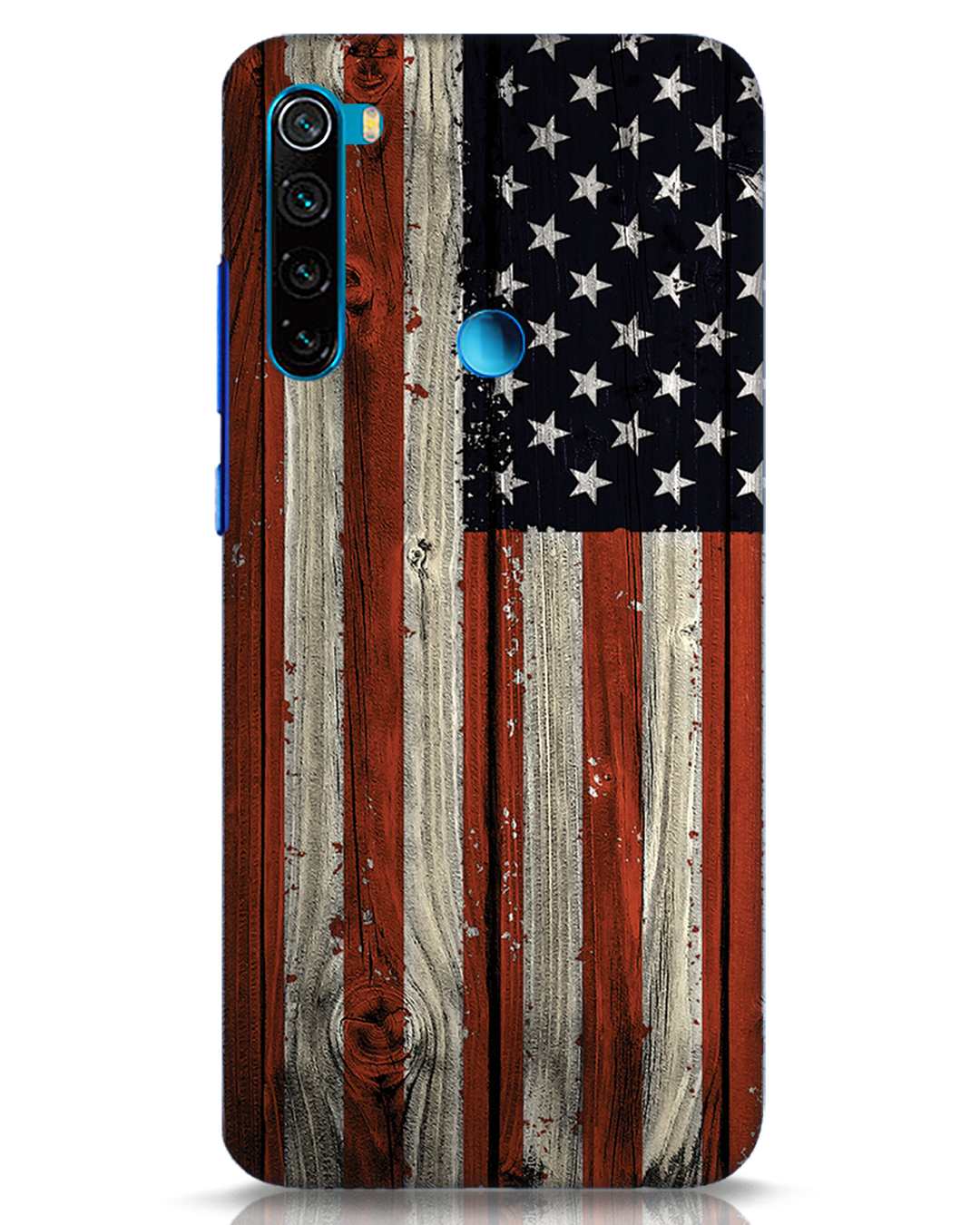 Buy Stars And Stripes Wood Xiaomi Redmi Note 8 Mobile Cover Online in ...
