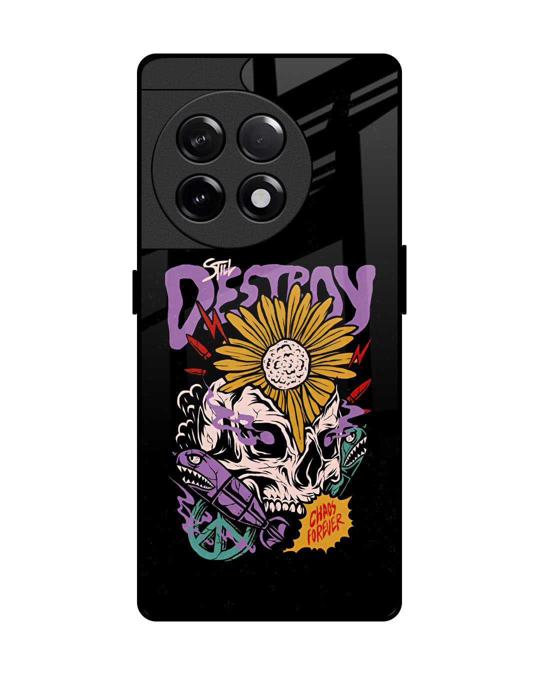 Buy Still Destroy Premium Glass Case for OnePlus 11R 5G (Shock Proof, Scratch Resistant) Online ...