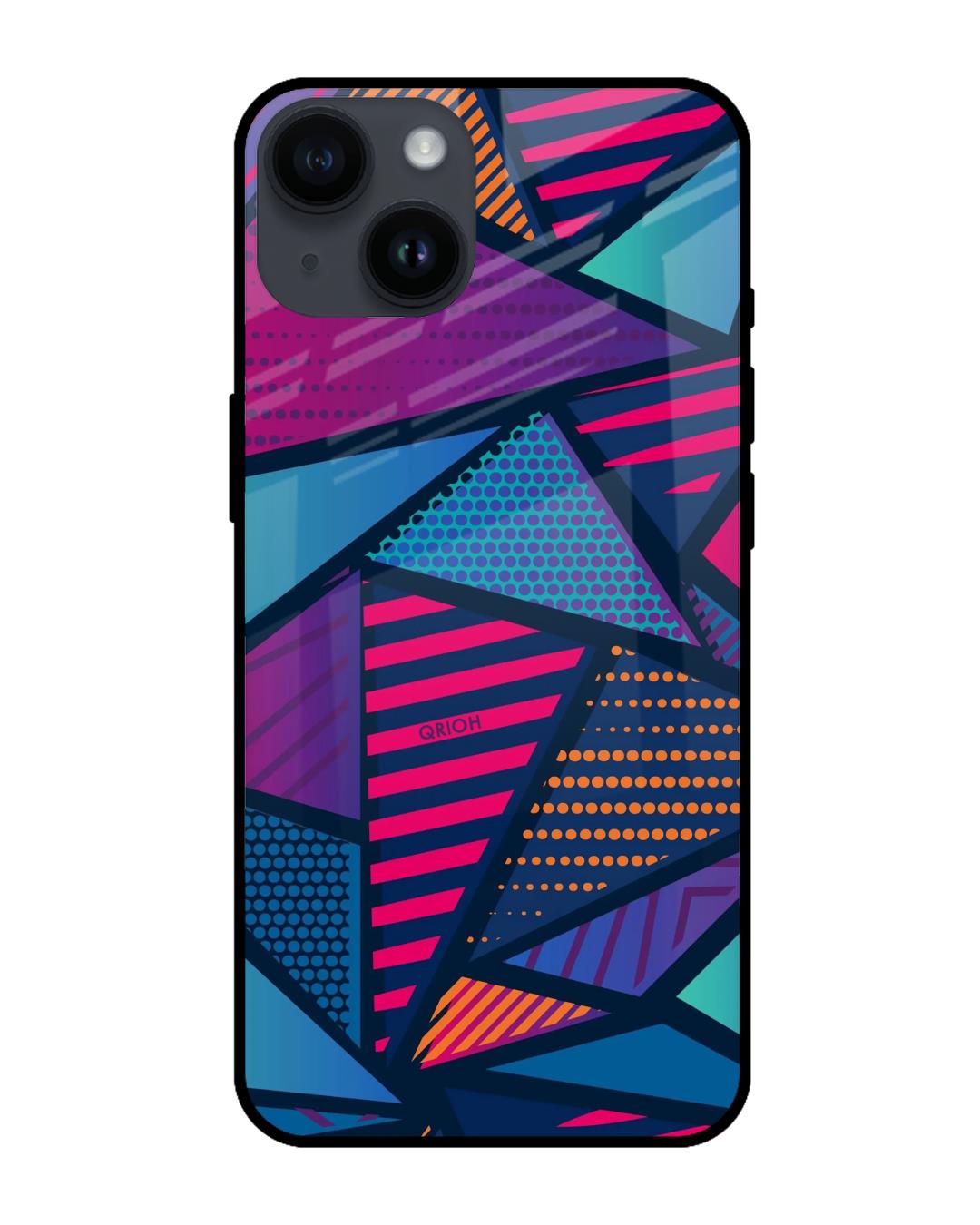 Buy Structural Abstract Premium Glass Cover for Apple iPhone 14 (Shock ...