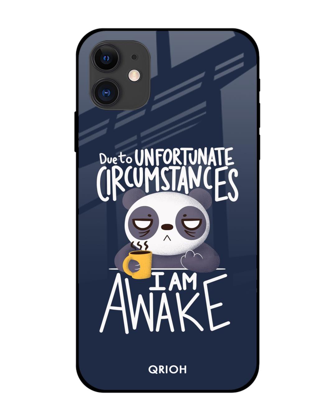 Buy Struggling Panda Typography Premium Glass Cover For iPhone 12 mini ...