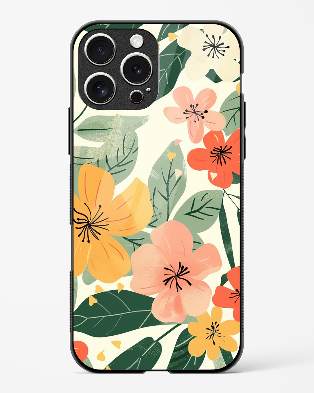 Buy Sun-kissed Blooms Premium Glass Case for Apple iPhone 16 Pro Max ...