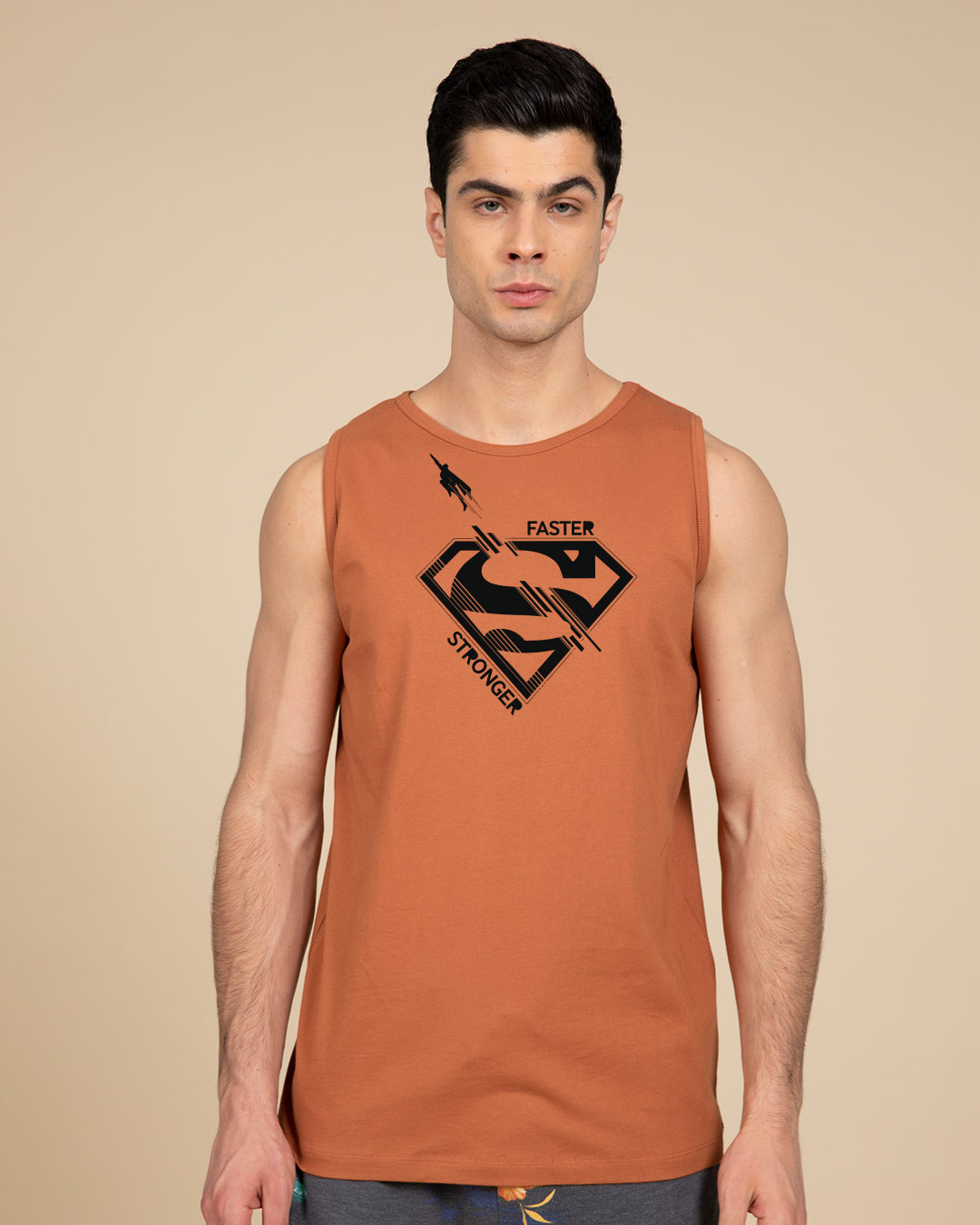 Buy Superman Faster Stronger Vest (SML) Online at Bewakoof