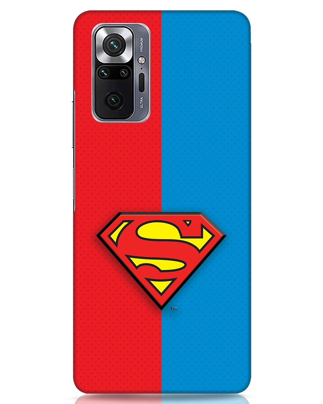 Buy Superman Half 3D Designer Cover for Xiaomi Redmi Note 10 Pro Online ...