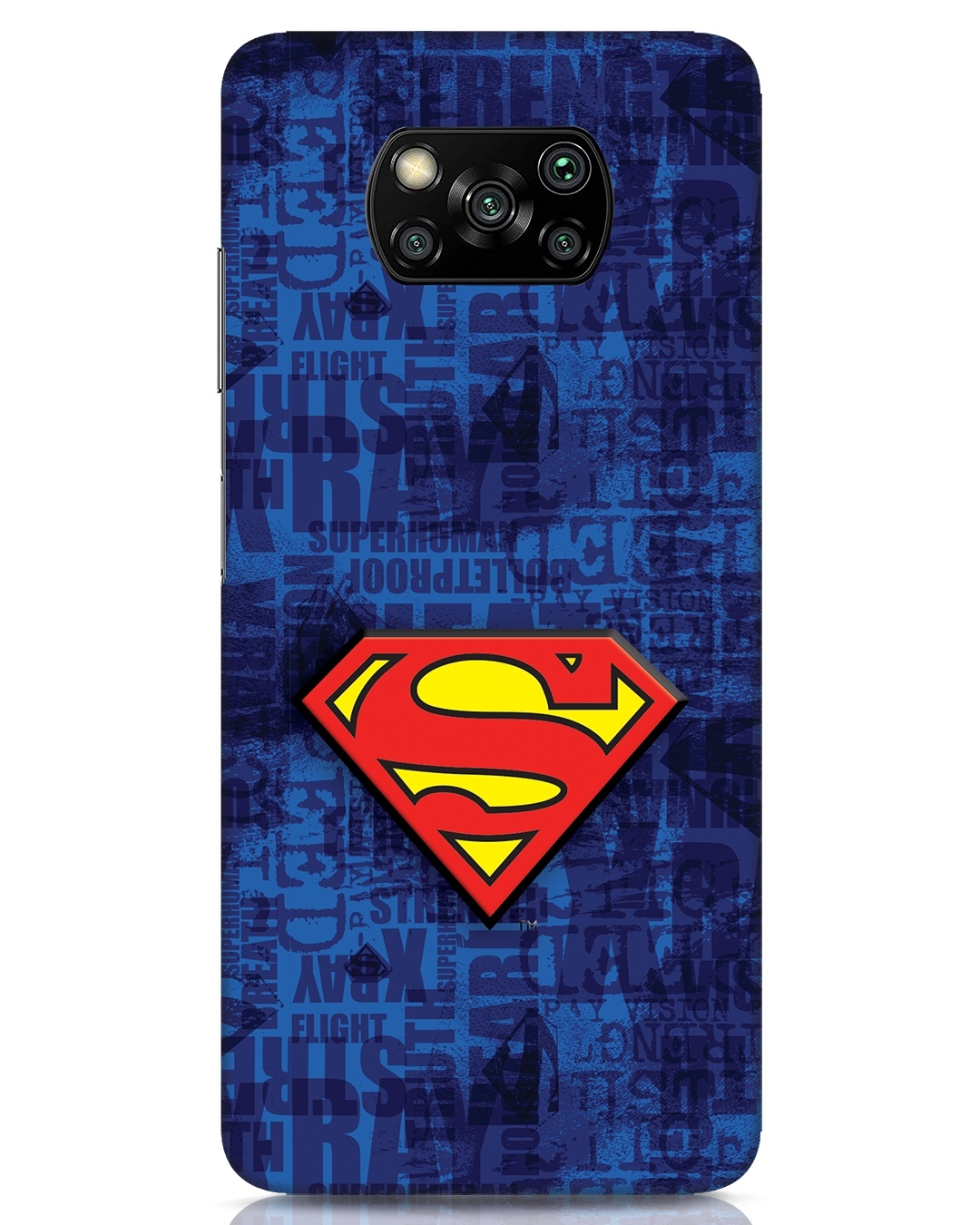 Buy Superman Logo 3D Designer Cover for Xiaomi Poco x3 Online in India ...