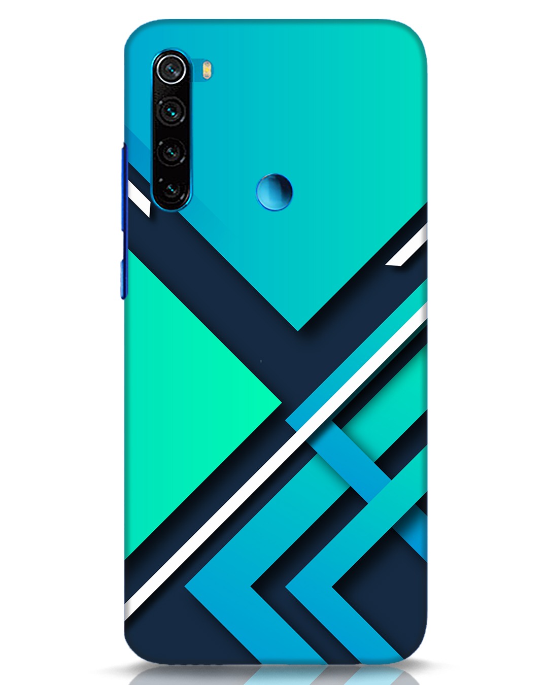 Buy Teal Block Xiaomi Redmi Note 8 Mobile Cover Online in India at Bewakoof
